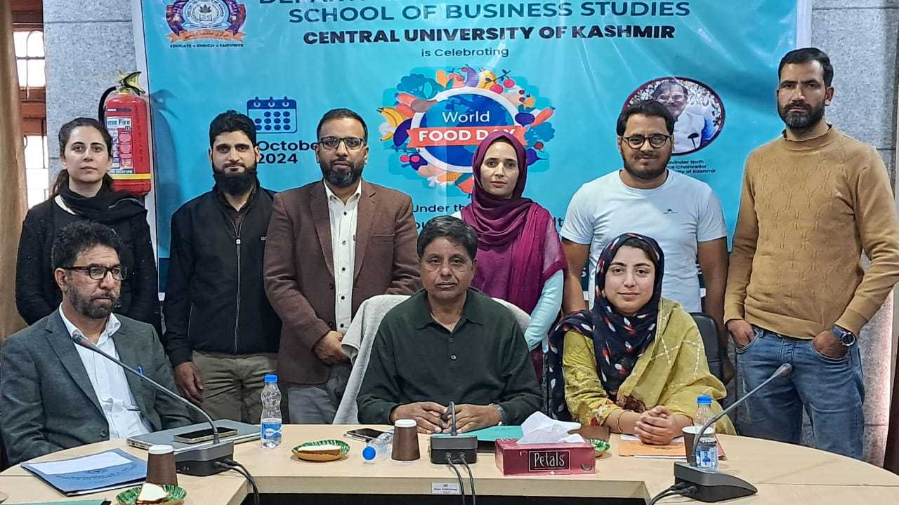 CUKashmir’s deptt of Tourism celebrates world food day