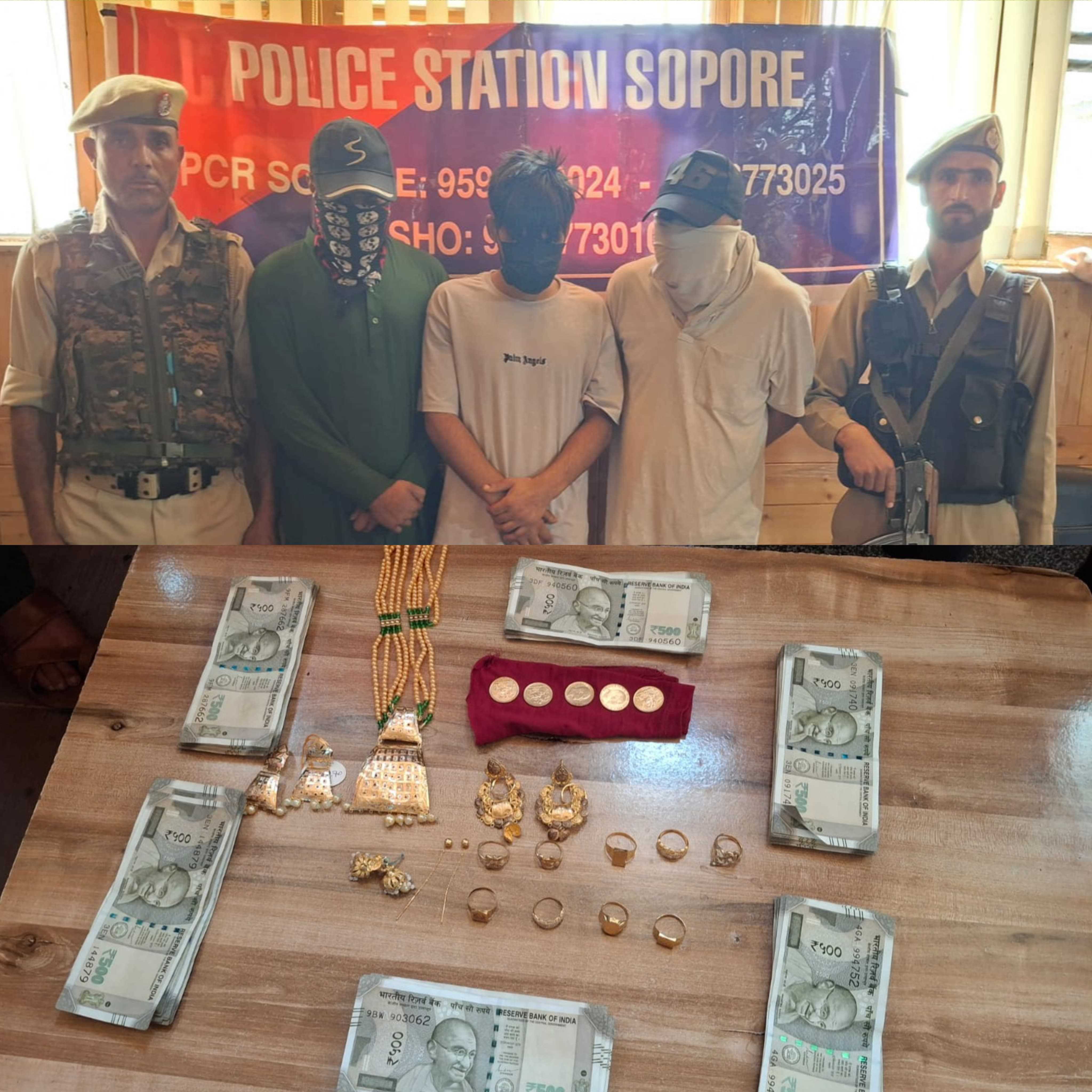 3 accused arrested in Sopore’s two burglary cases